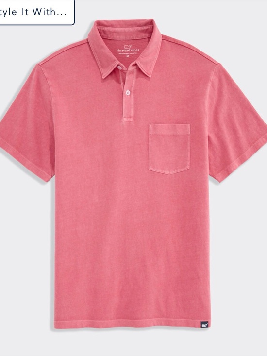Vineyard Vines | Shirts | Vineyard Vines Washed Rose Short Sleeve ...